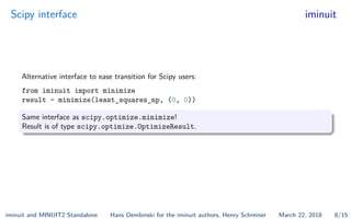 ROOT 2018: iminuit and MINUIT2 Standalone | PDF | Operating Systems | Computer Software and ...