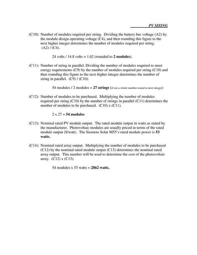 Standalone PV plant sizing guide | PDF