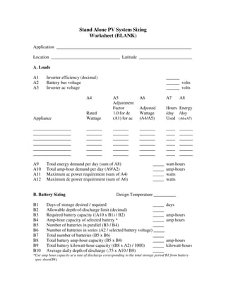 Standalone PV plant sizing guide | PDF