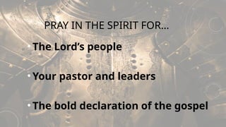 Stand and Pray - Spiritual Warfare Sermon | PPTX