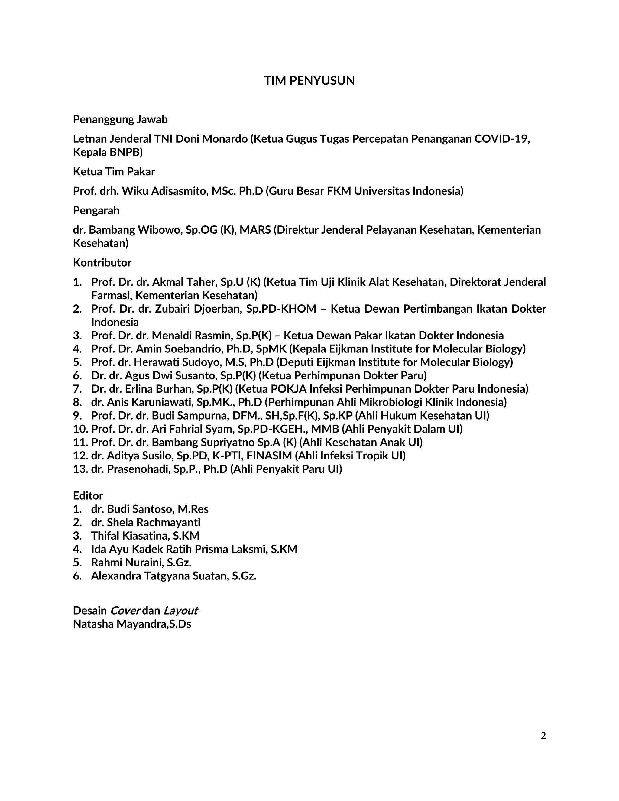 Standar Alat Pelindung Diri (APD) Untuk Penanganan Covid-19 Di ...