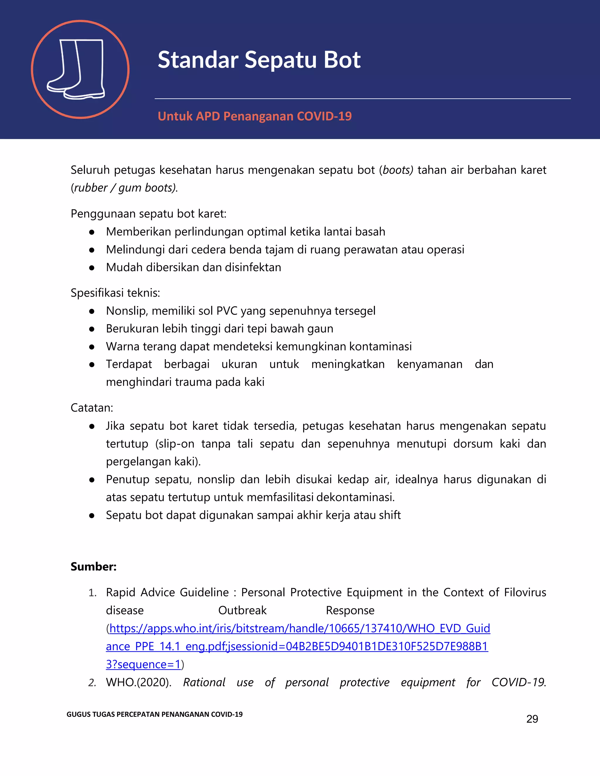 Standar Alat Pelindung Diri (APD) Untuk Penanganan Covid-19 Di ...