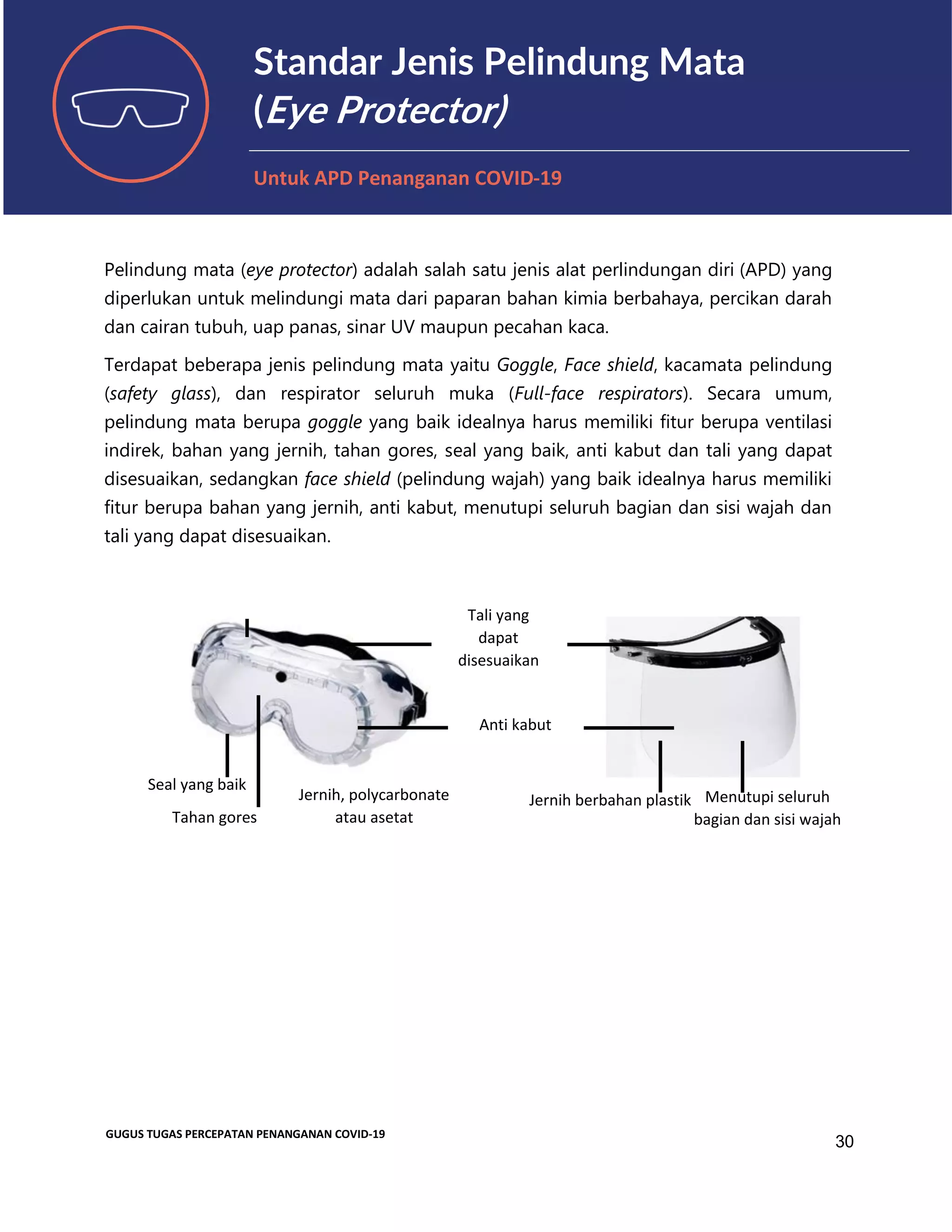 Standar Alat Pelindung Diri (APD) Untuk Penanganan Covid-19 Di ...
