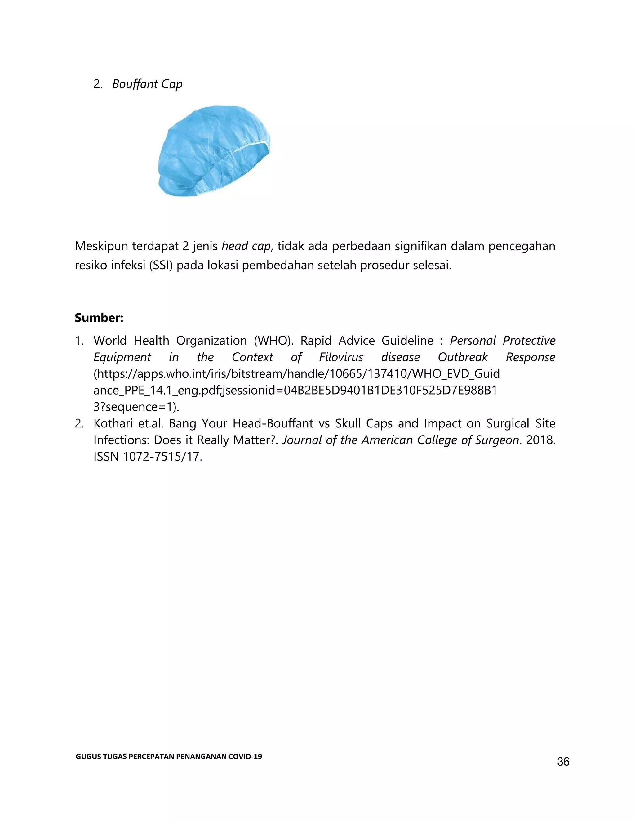 Standar Alat Pelindung Diri (APD) Untuk Penanganan Covid-19 Di ...