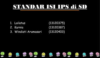 Standar isi-ips-di-sd-kel.1 | PPT