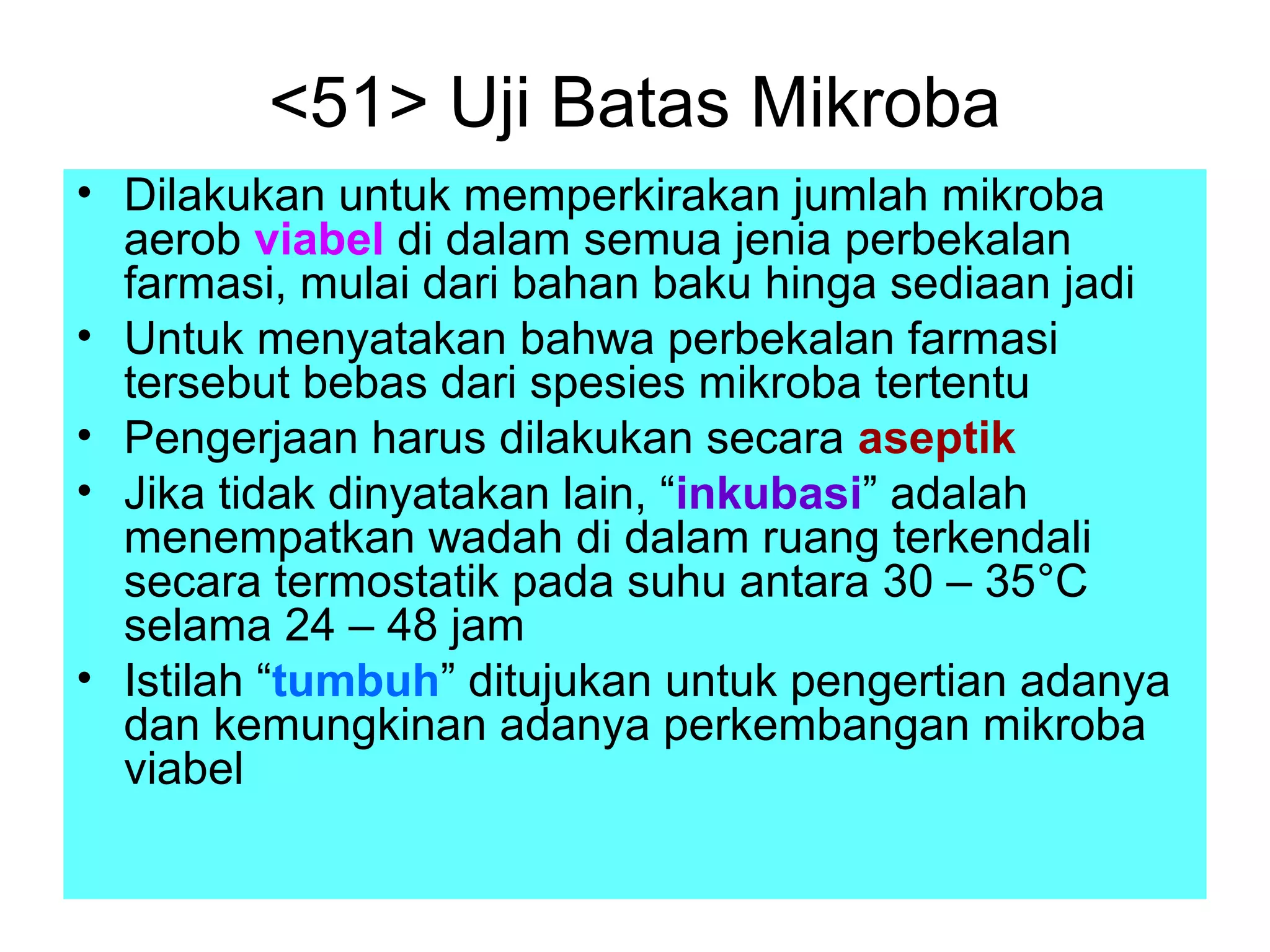 Standar mikrobiologi-untuk-produk-farmasi1-2 | PPT
