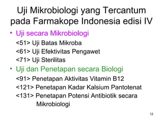 Standar mikrobiologi-untuk-produk-farmasi1-2 | PPT