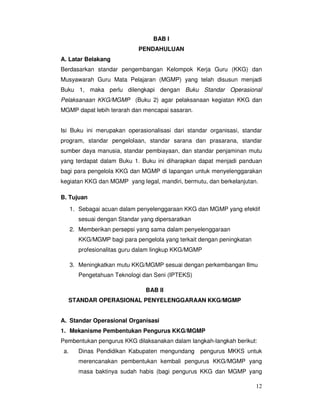 Standar pengembangan-kkg-mgmp | PDF