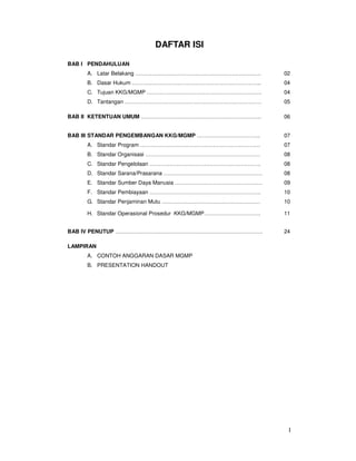 Standar pengembangan-kkg-mgmp | PDF