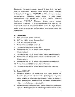 Standar pengembangan-kkg-mgmp | PDF