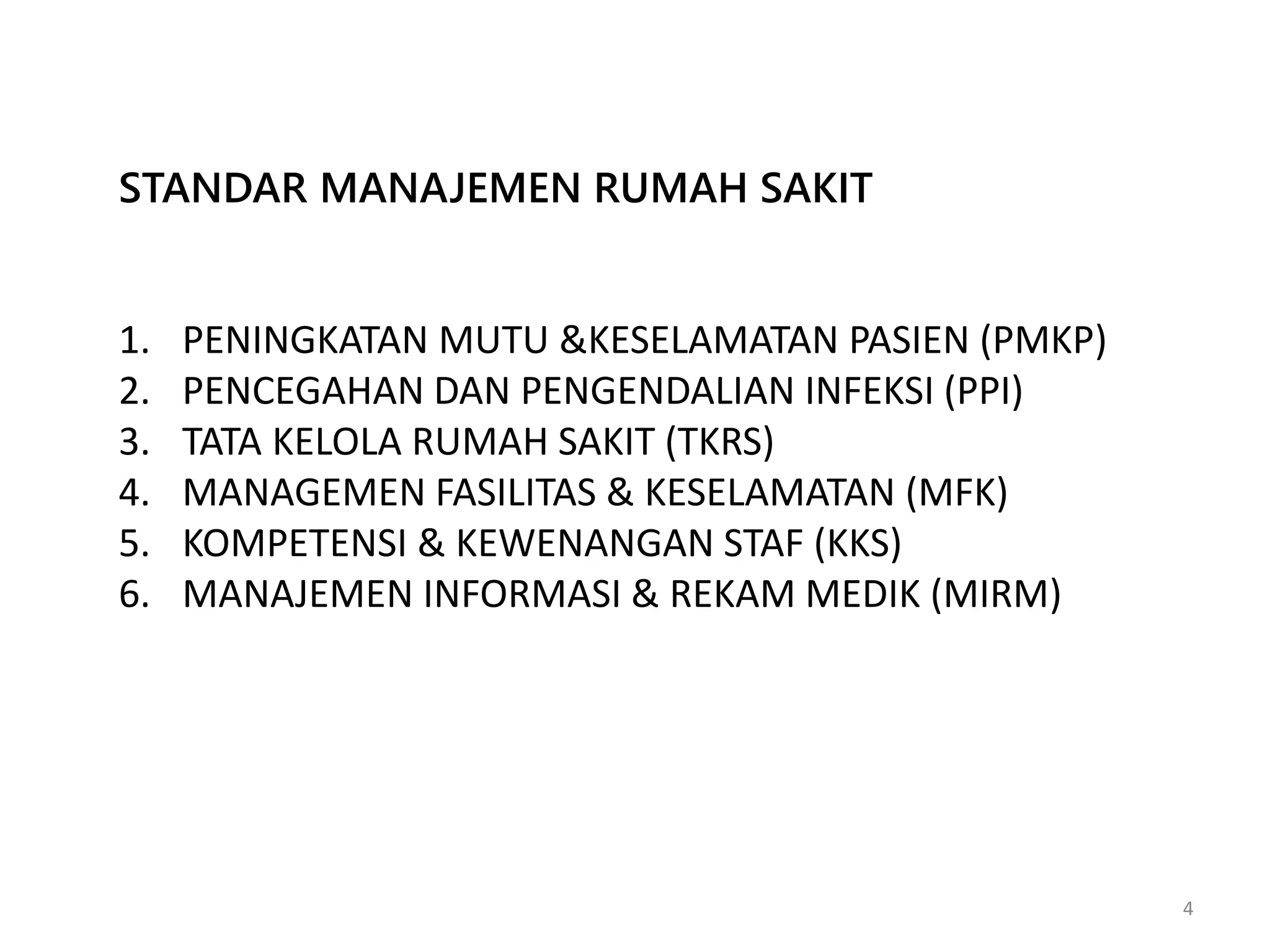 Standar Nasional Akreditasi Rumah Sakit | PPTX
