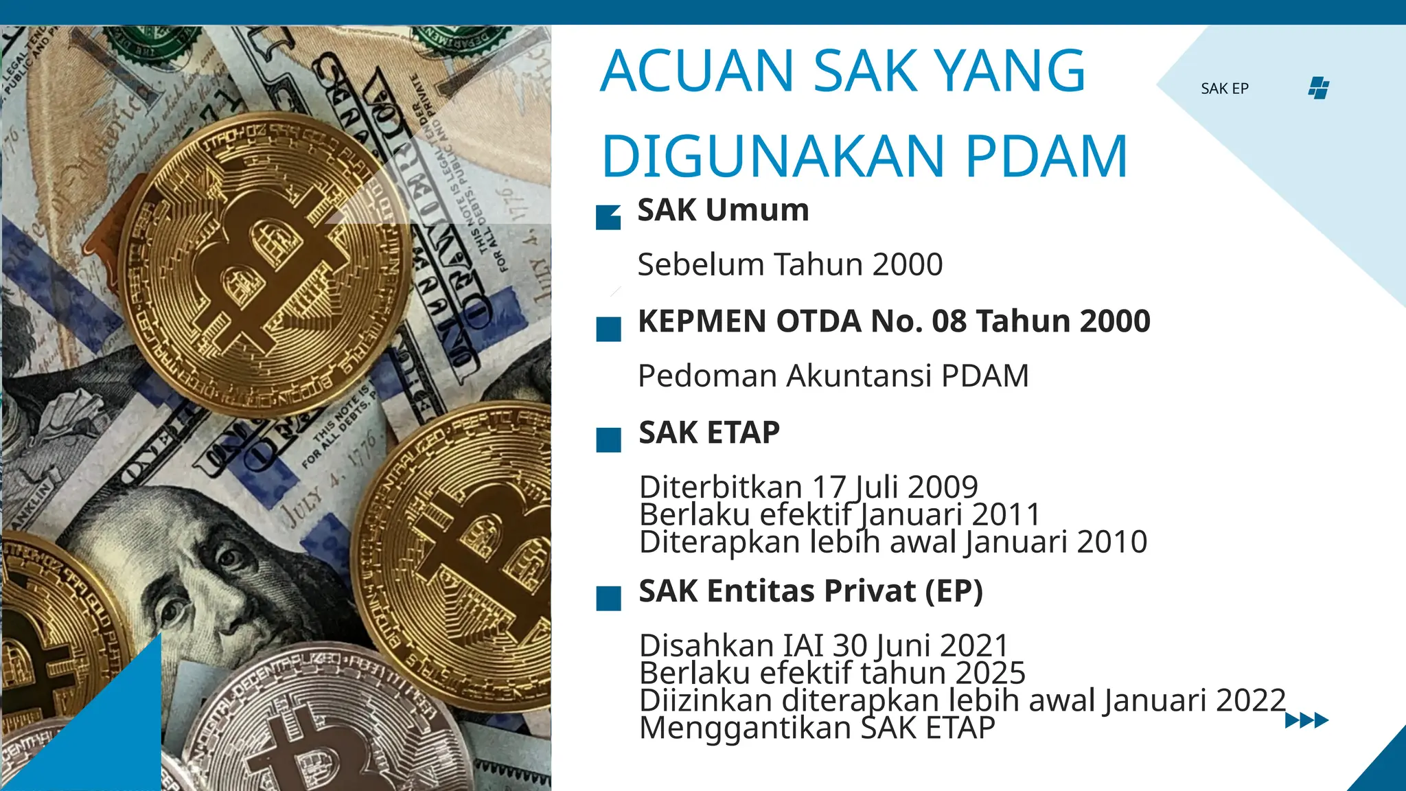 Perbedaan SAK EP dan SAK ETAP yang berlaku pada di tahun 2025 | PPTX