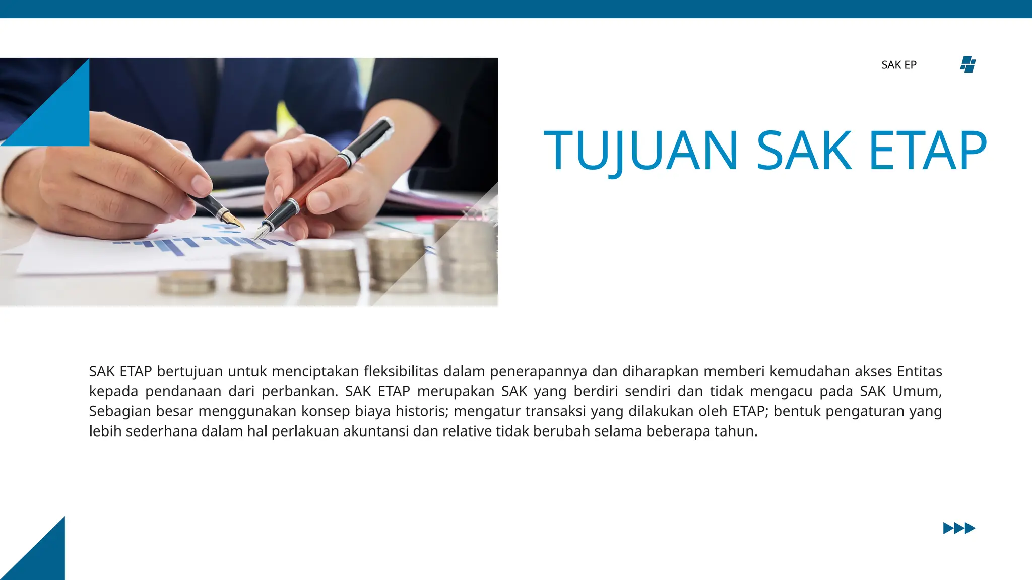 Perbedaan SAK EP dan SAK ETAP yang berlaku pada di tahun 2025 | PPTX