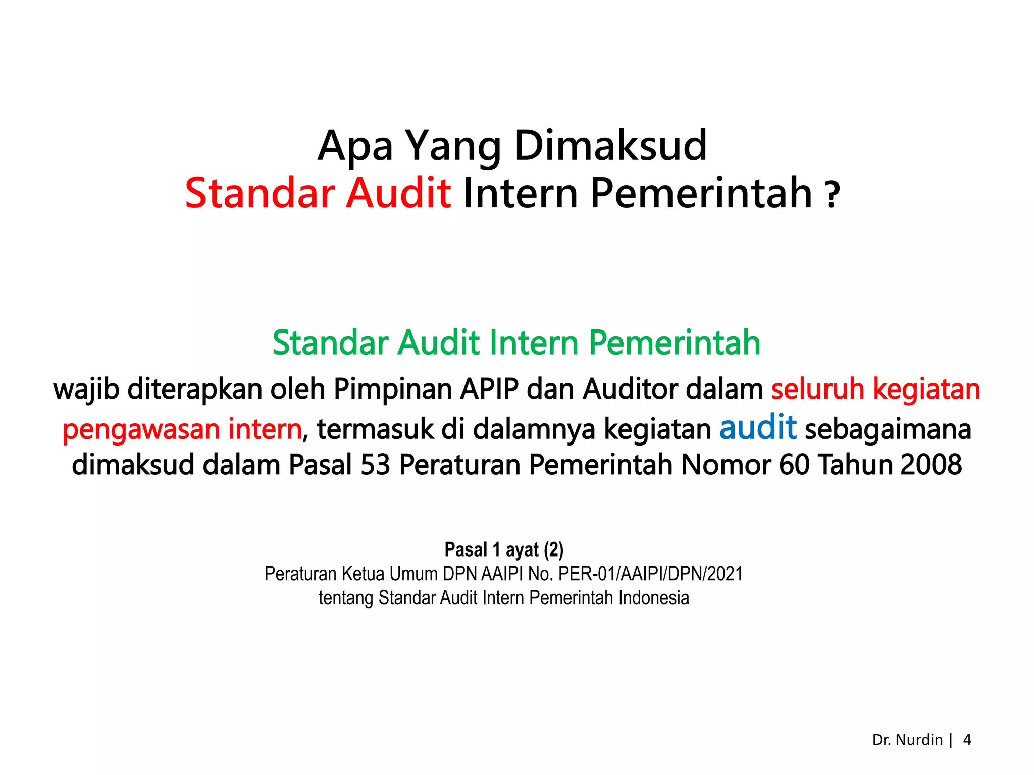 Standar Audit Intern Highlight-1 | PPTX