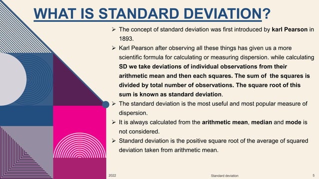 Standard deviation | PPTX | Stocks and Bonds | Personal Investing