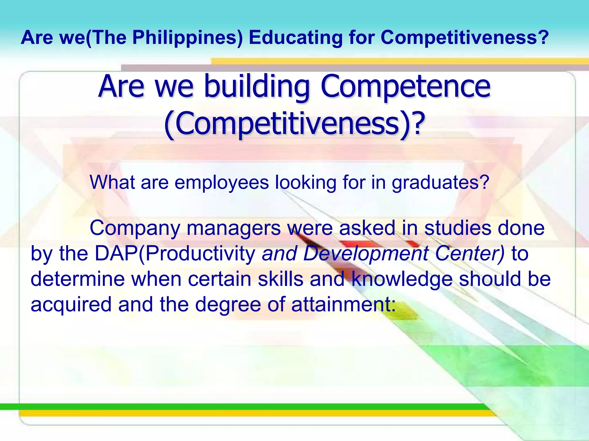 Standards- based assessment based on K-12 Curriculum | PPTX