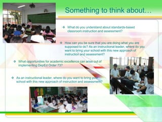 Standards- based assessment based on K-12 Curriculum | PPTX