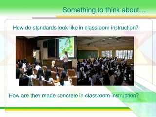 Standards- based assessment based on K-12 Curriculum | PPTX