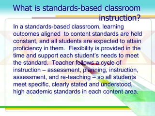 Standards- based assessment based on K-12 Curriculum | PPTX