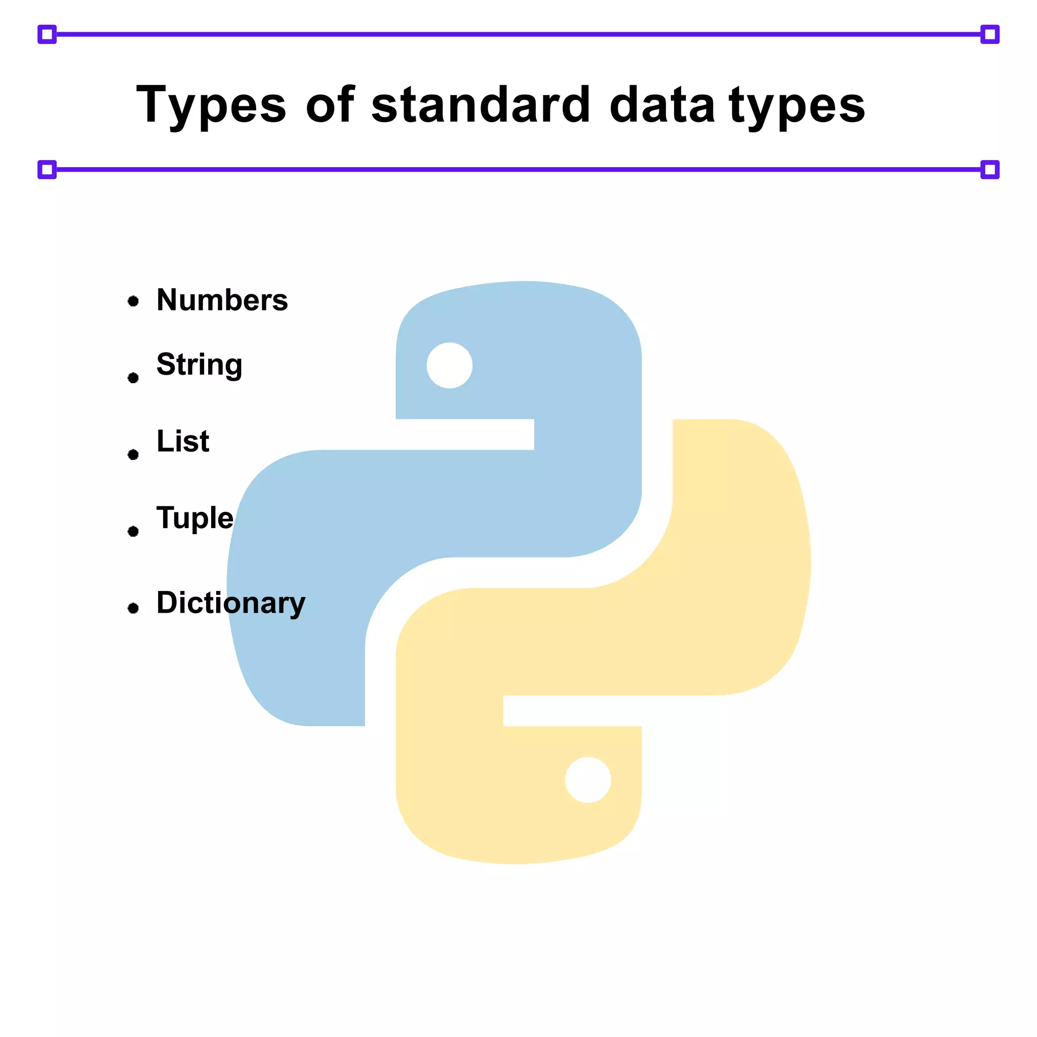 Standard data-types-in-py | PPTX | Programming Languages | Computing