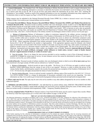 Standard form-180 | PDF