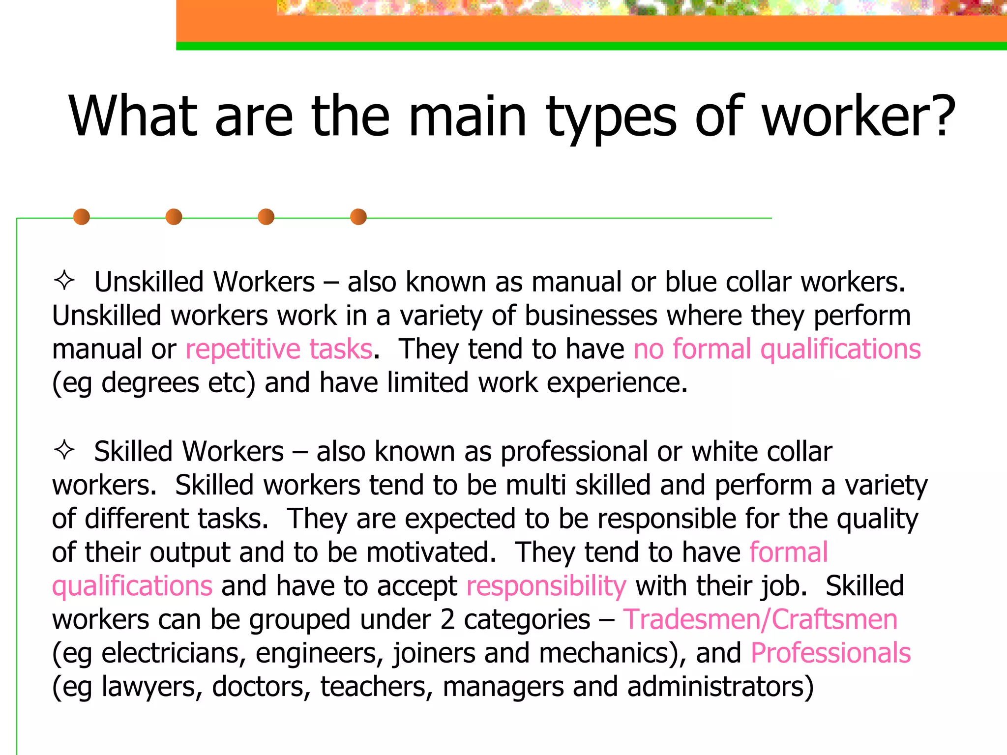 Standard Grade Business Management - Human Resources | PPT