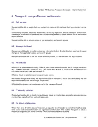 Standard IAM Business Processes: Corporate / Intranet Deployment | PDF ...
