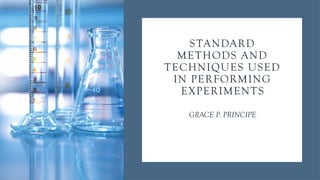 Standard Laboratory Methods and Techniques | PPTX