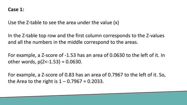 -Standard-normal-distribution.ppt ZSCORE - STANDARD NORMAL DISTRIBUTION ...