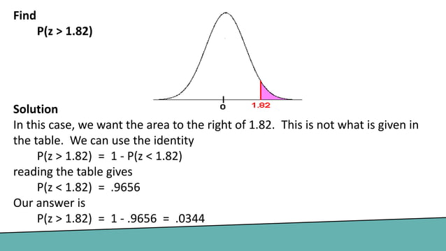 -Standard-normal-distribution.ppt ZSCORE - STANDARD NORMAL DISTRIBUTION ...
