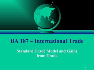 Standard Trade Model | PPT