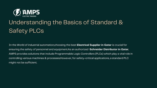 standard Vs Safety PLCfrom Authorise Schneider Distributor in Qatar | PPT