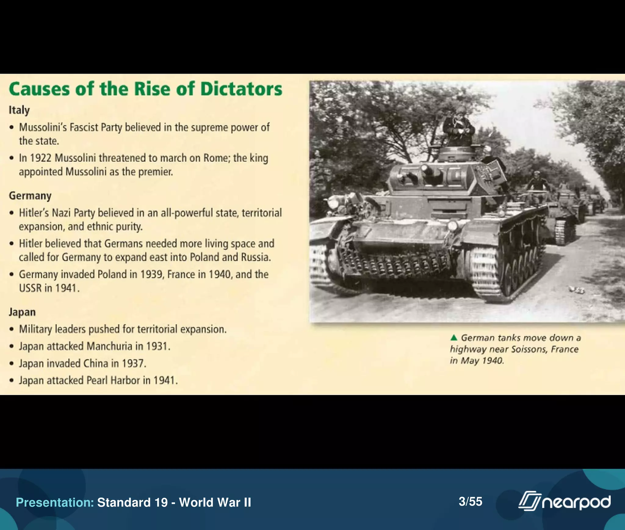 Standard 19 world war ii nearpod | PDF