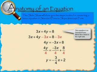 Standard2 slopeinterceptform1 | PPTX
