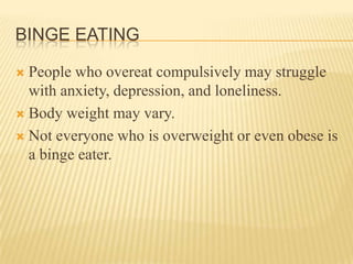 Standard 3: Body Image/Eating Disorders | PPT