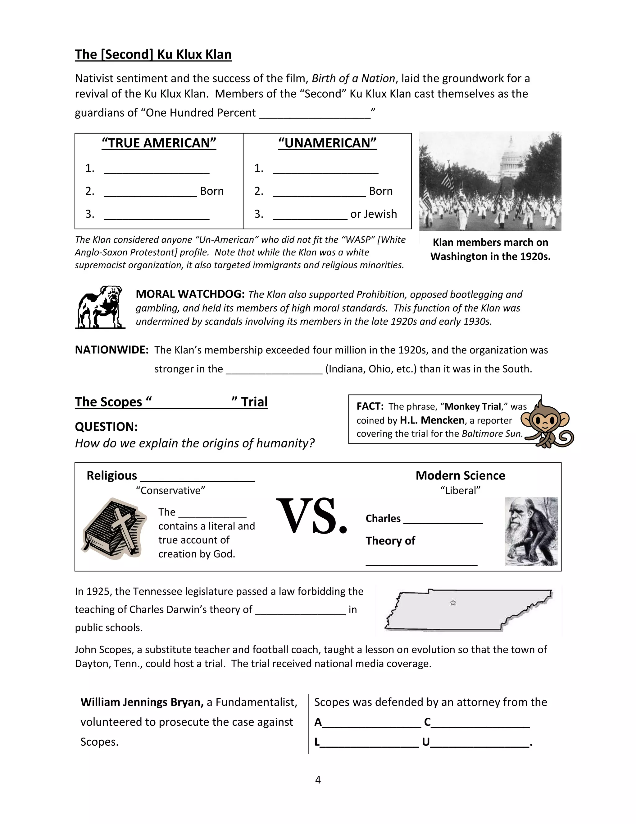 Standard 6 Review Guide (SC US History EOC) | PDF