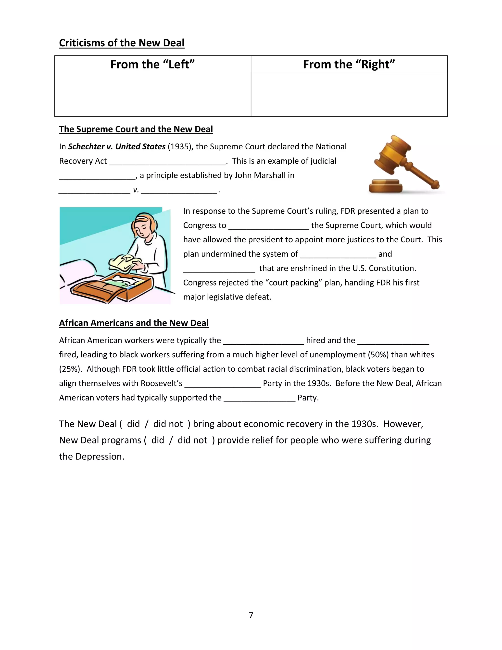 Standard 6 Review Guide (SC US History EOC) | PDF