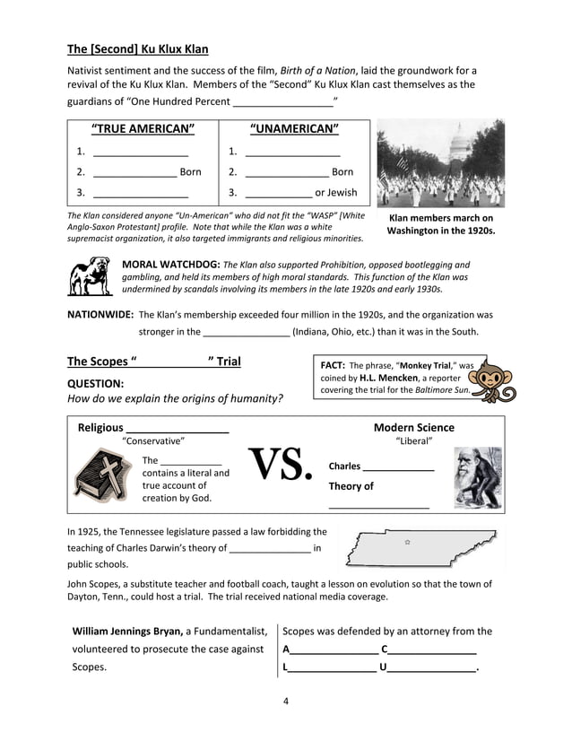 Standard 6 Review Guide (SC US History EOC) | PDF
