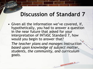 Standard 7 presentation | PPT