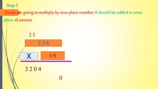 Standard algorithm multiplication | PPTX