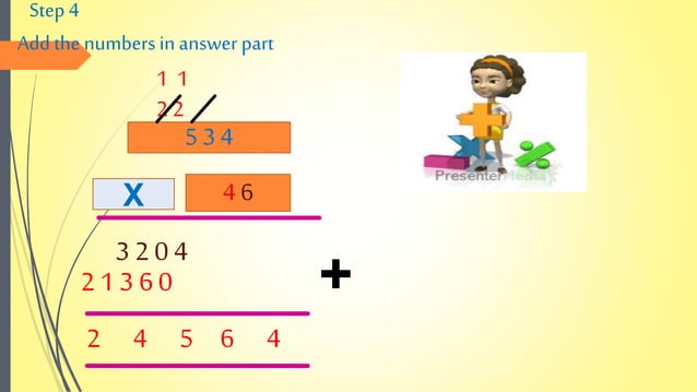 Standard algorithm multiplication | PPTX | Technology & Computing