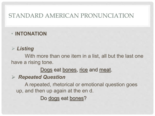 Standard american pronunciation | PPT