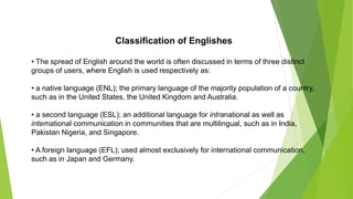 Standard and non standard englishes | PPTX