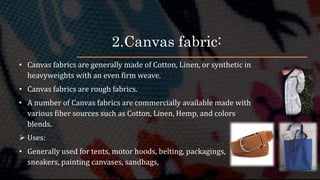 Standard and special fabrics | PPTX