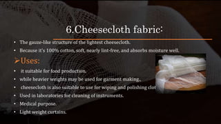 Standard and special fabrics | PPTX