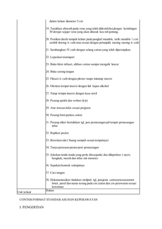 Standar dan standard operating procedure | DOCX