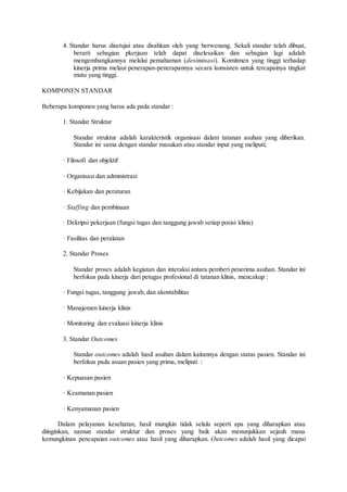 Standar dan standard operating procedure | DOCX