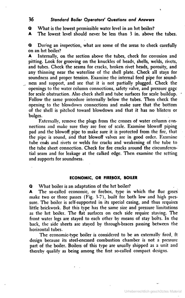 standard operating boiler question and answers | PDF
