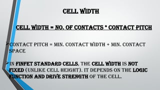 Standard cell guidelines for analog layout | PPTX