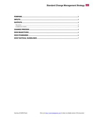 Change Management Strategy | PDF
